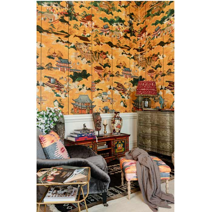 Goud behang – Pauw Interieur